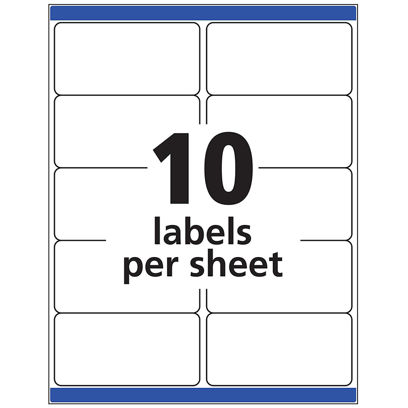 Avery 2 X 4 Labels Template